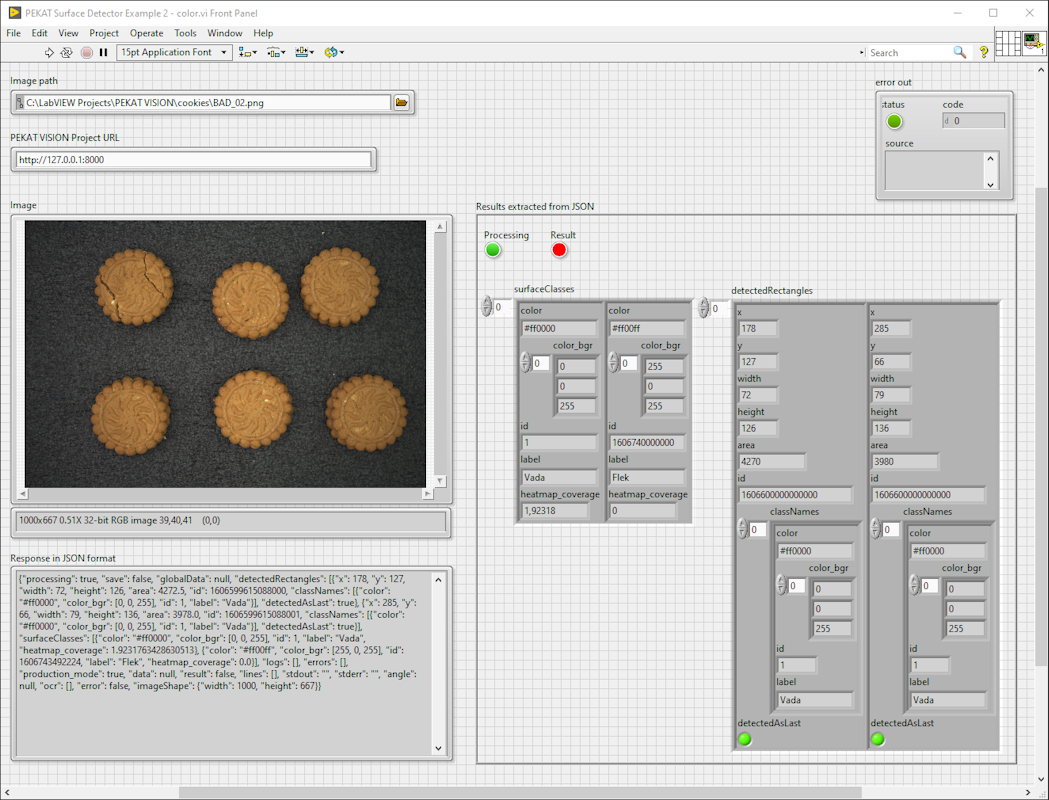 High accuracy image processing solutions based on artificial intelligence using LabVIEW and ...